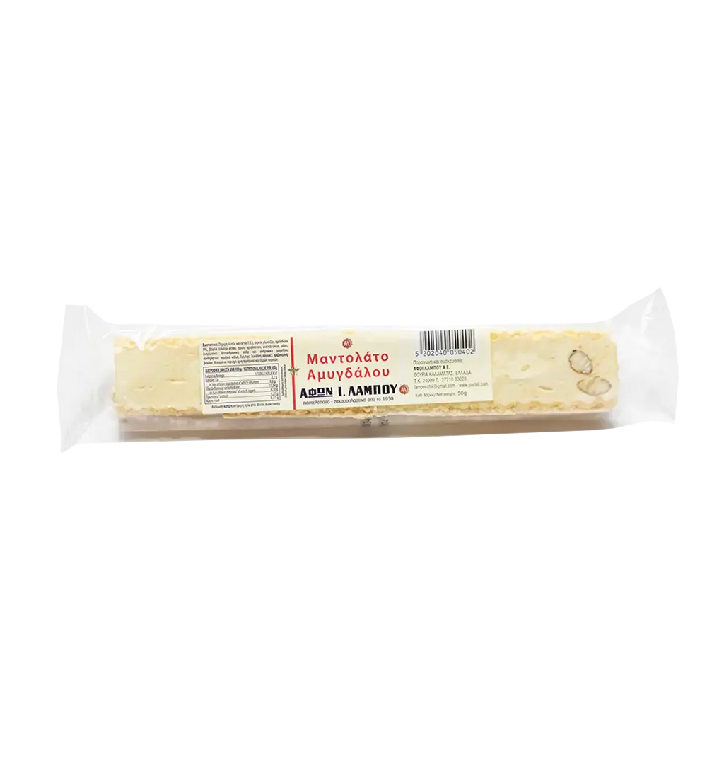 Mandolato (Greek Nougat with Almonds) 50g – Galanis Foods