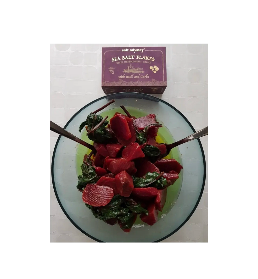 Sea Salt Flakes with Basil & Garlic 75g – Galanis Foods